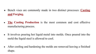 Swivel base vice Production Manufacturing | PPTX