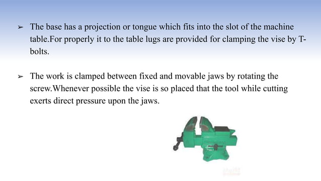 Swivel base vice Production Manufacturing | PPTX