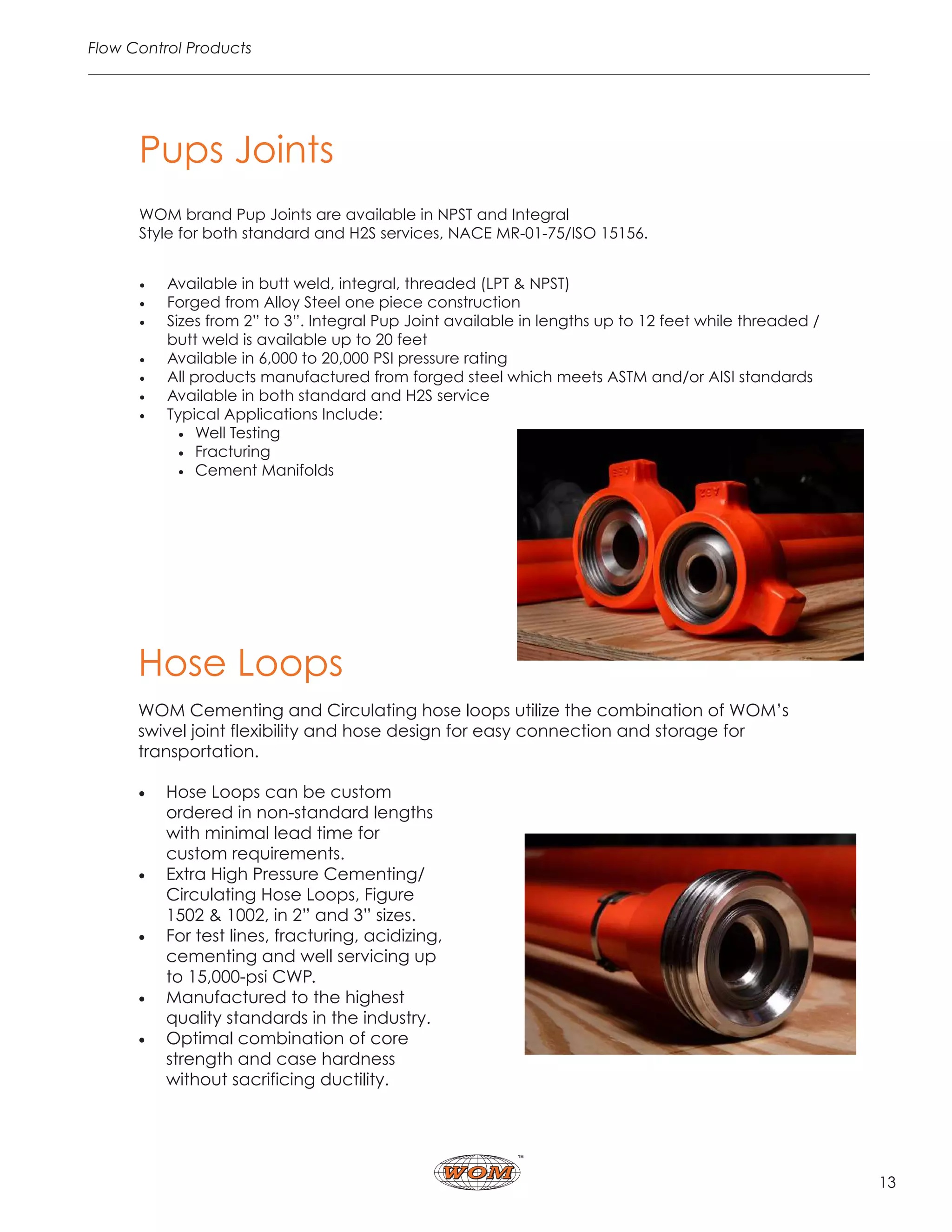 Swivel Joints, Swivel Joints Oilfield Equipment - WOM Group | PDF