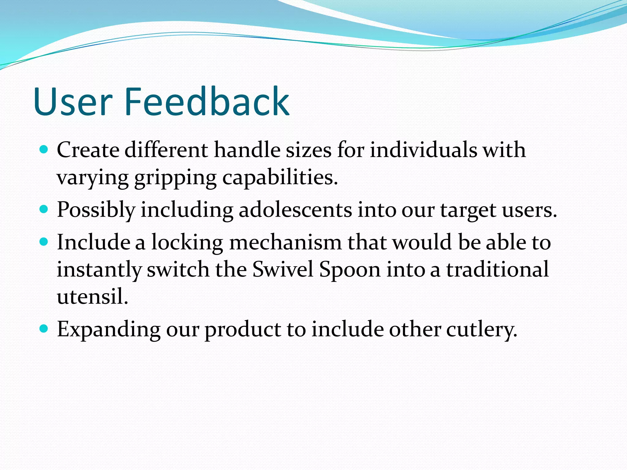 Swivel spoon presentation | PPT