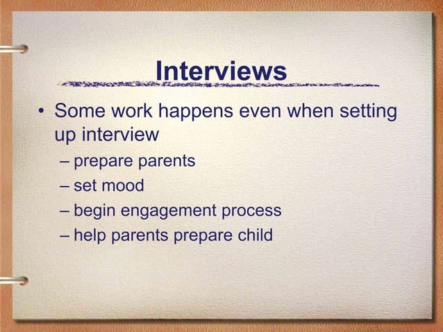 Week 3: Assessment & formulation with children & adolescents | PPT