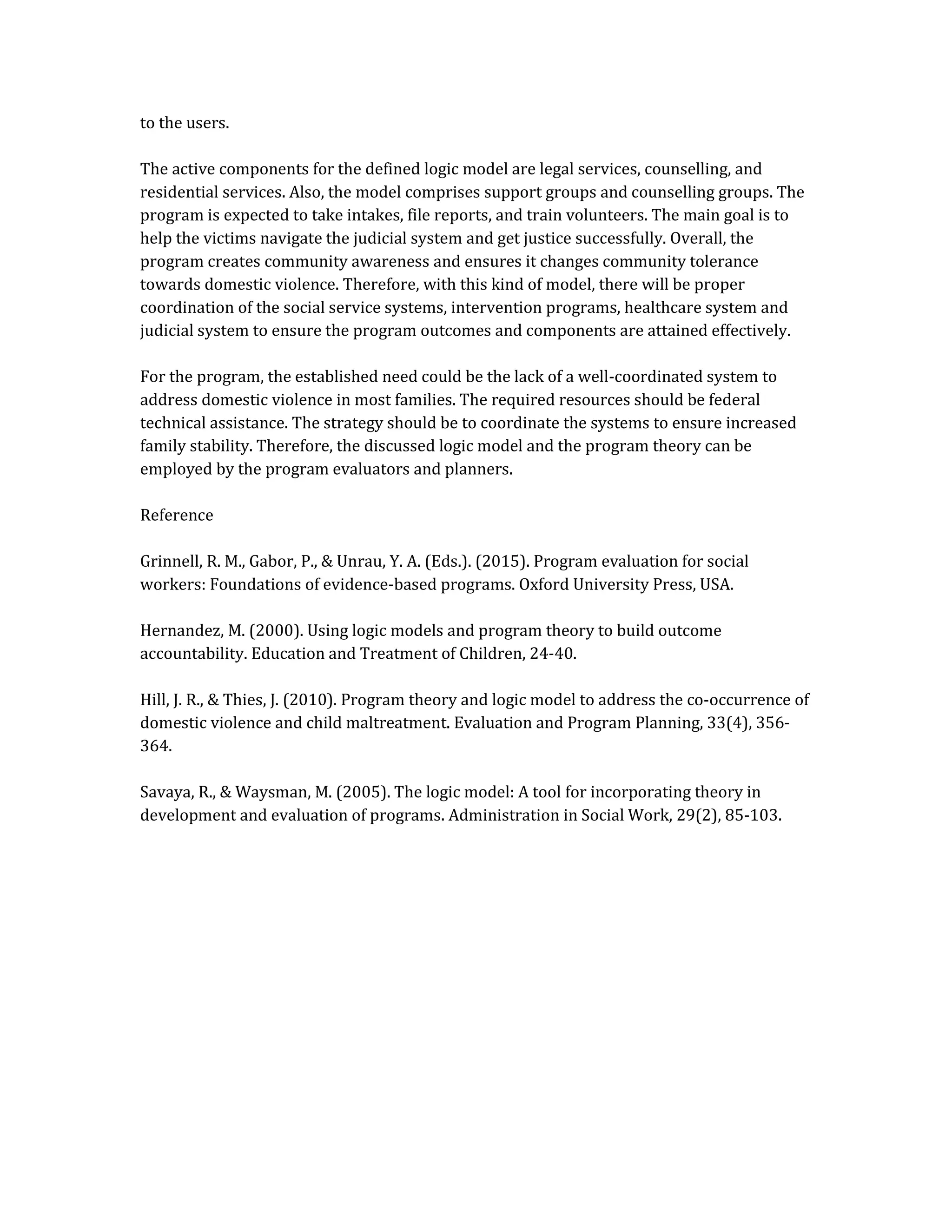 SWK5015 Advanced And Program Evaluation.docx