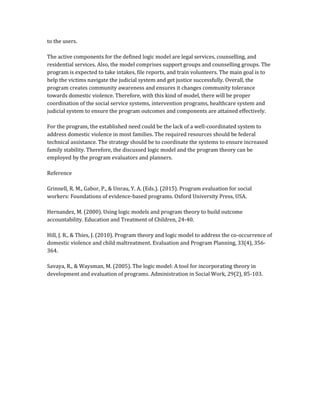 SWK5015 Advanced And Program Evaluation.docx