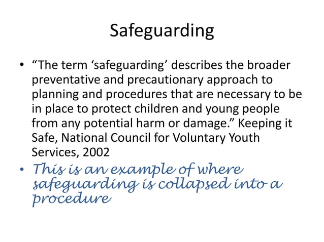 Swk1003 Managing Safeguarding | PPTX