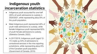 Over Representation of Indigenous Youth in the Criminal Justice System ...