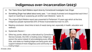 Over Representation of Indigenous Youth in the Criminal Justice System ...