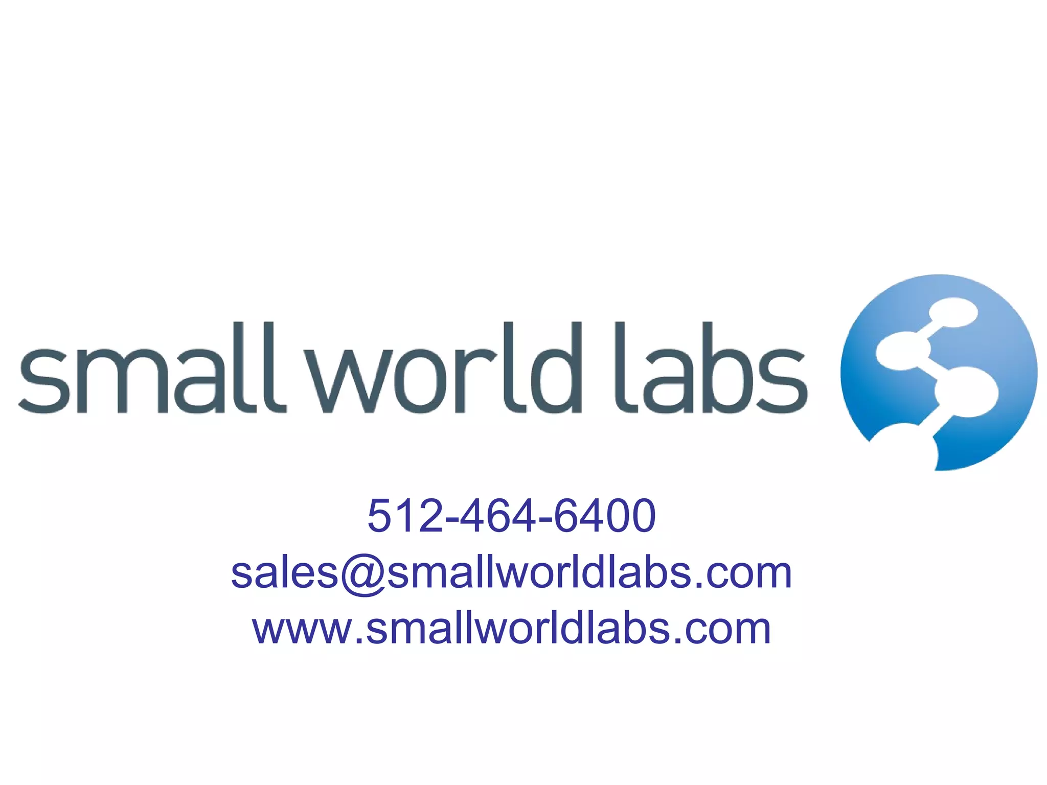 Small World Labs | PPT | Business | Business and Finance