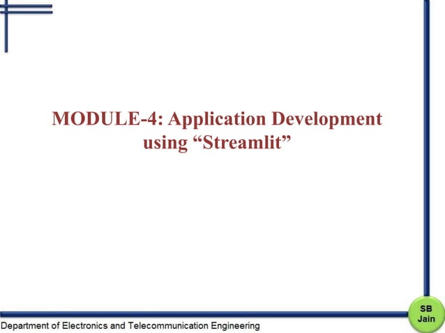 SQL SCIPY STREAMLIT_Introduction to the basic of SQL SCIPY STREAMLIT | PPT