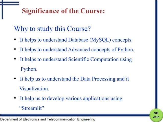 SQL SCIPY STREAMLIT_Introduction to the basic of SQL SCIPY STREAMLIT | PPT