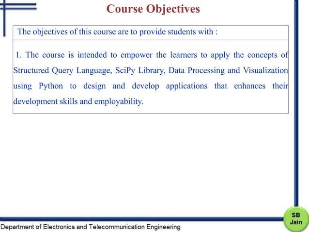 SQL SCIPY STREAMLIT_Introduction to the basic of SQL SCIPY STREAMLIT | PPT