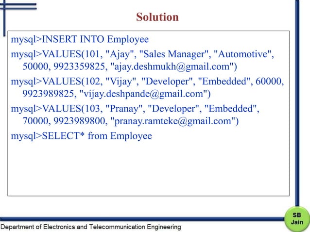 SQL SCIPY STREAMLIT_Introduction to the basic of SQL SCIPY STREAMLIT | PPT