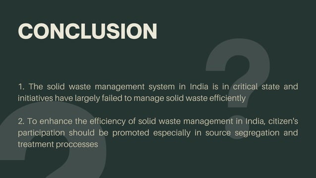 Solid Waste Management (India) | PDF | Environmental Services Industry ...