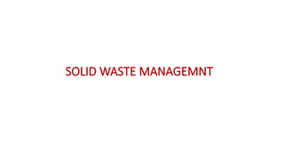 SWM.pptx Solid waste management in rural areas | PPTX
