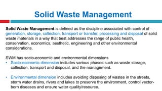 Introduction to Solid Waste Management | PPTX | Environmental Services ...