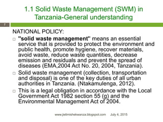 Solid Waste Management presentation by Henry Kazula | PDF