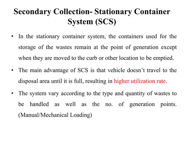 Collection and transport of Solid Waste (Part II)-SWM.pptx | Business ...