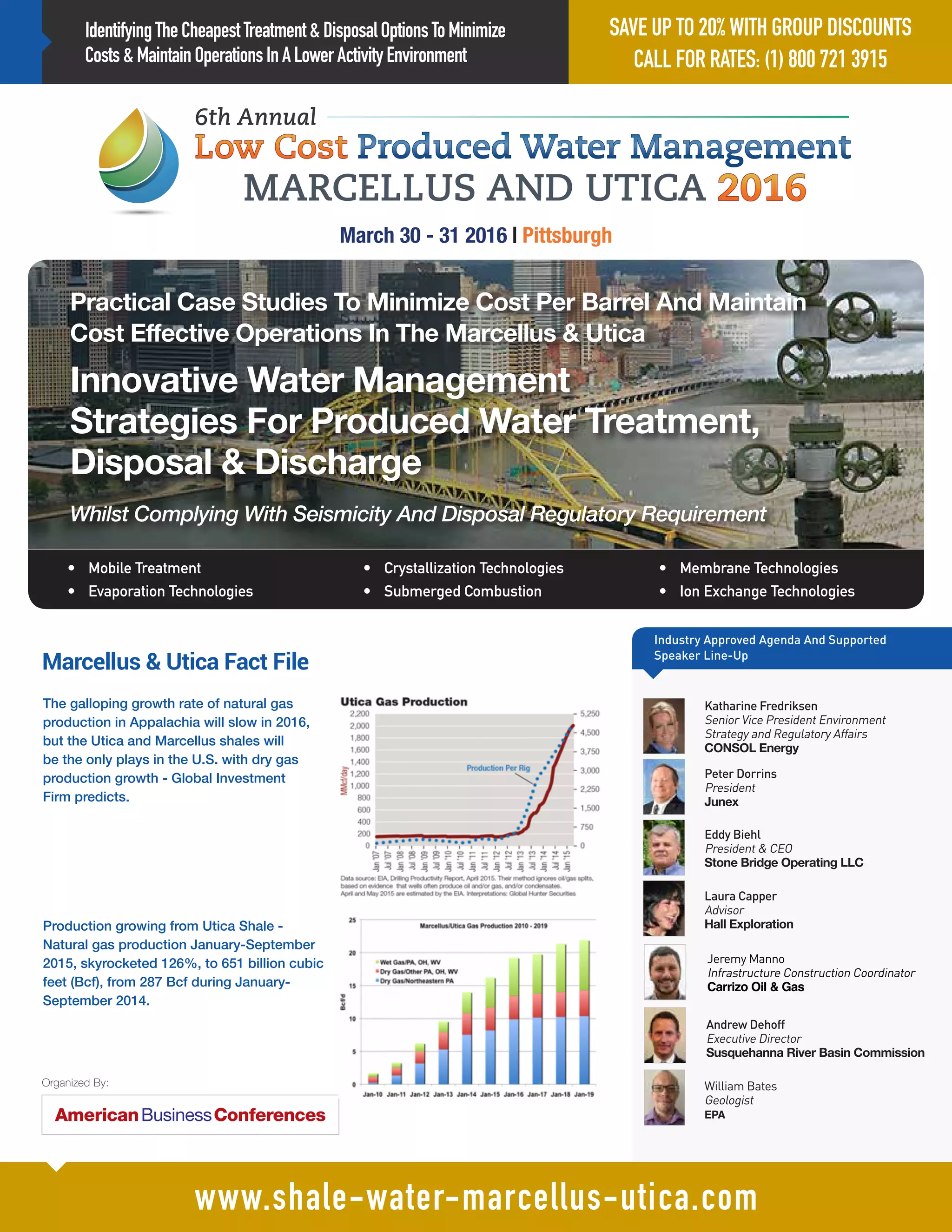 6th Annual Low Cost Produced Water Management Marcellus & Utica | PDF