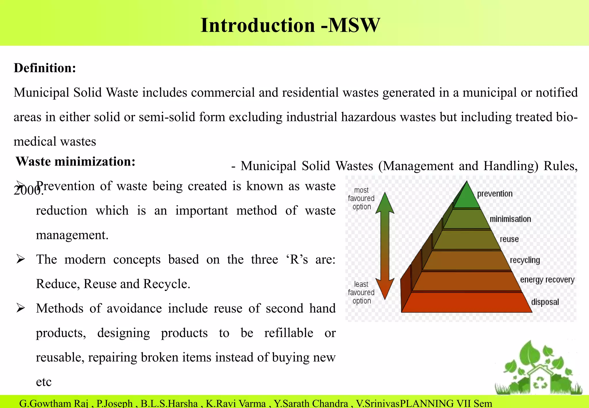 Municipal Solid waste Management in INDIA | PPTX