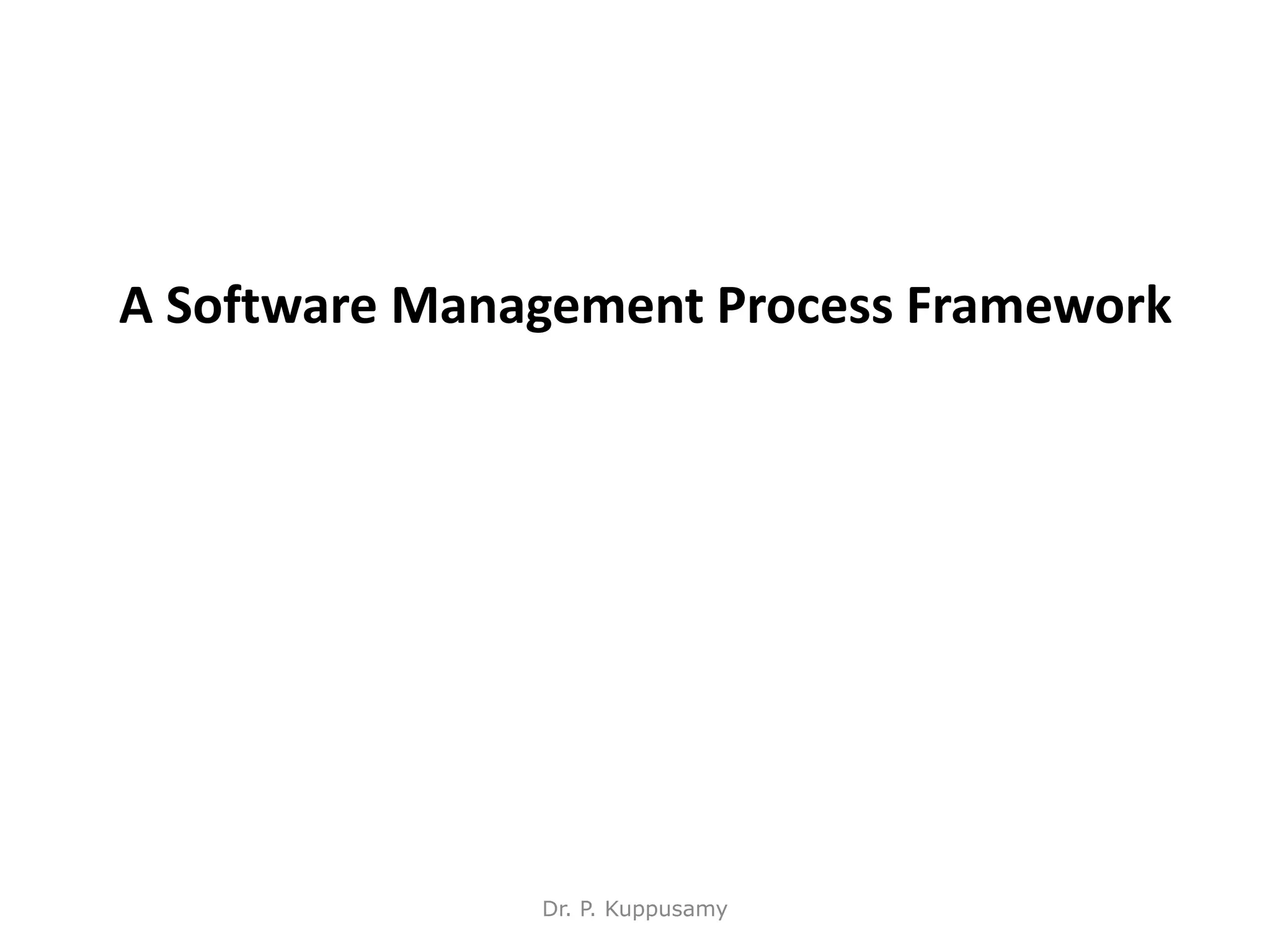 Software management framework | PDF