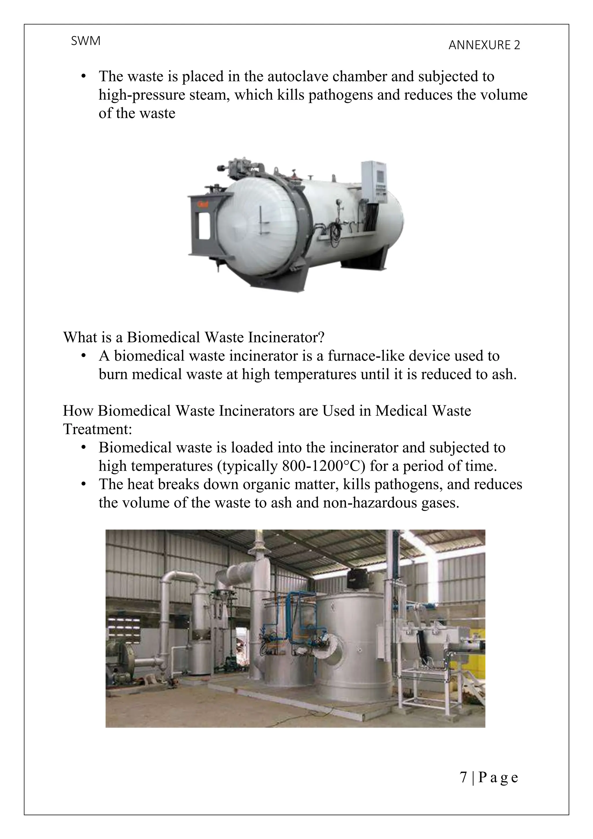 solid waste management annexure and managment annexure and also the ...