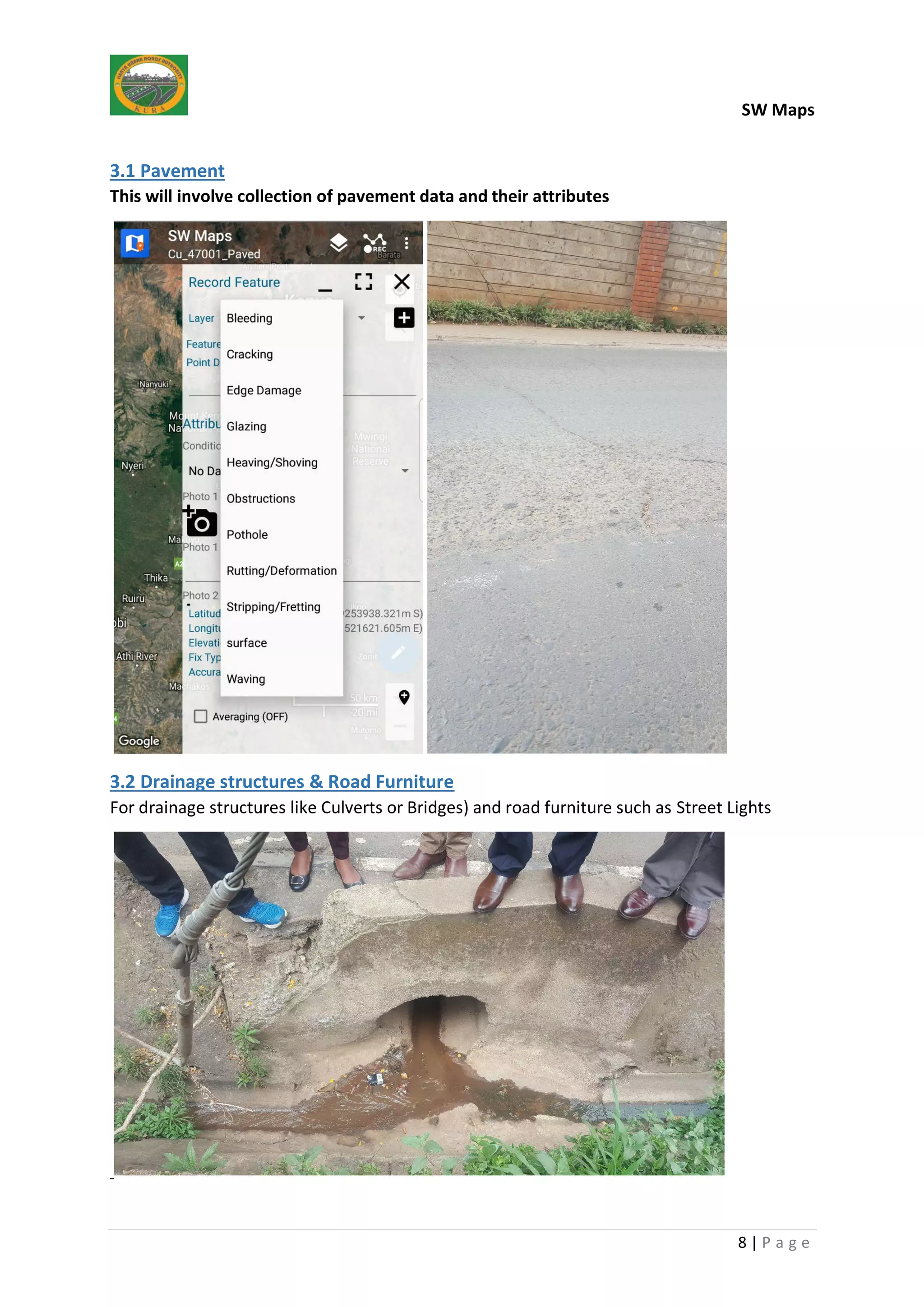 Sw map road inventory and condition survey-kura | PDF