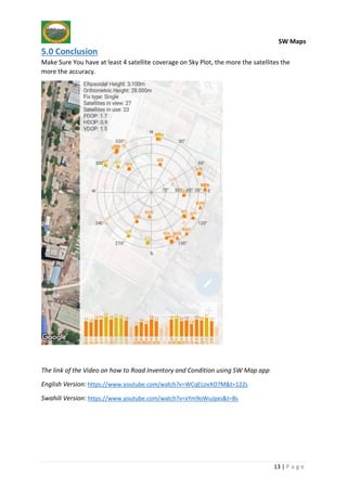 Sw map road inventory and condition survey-kura | PDF