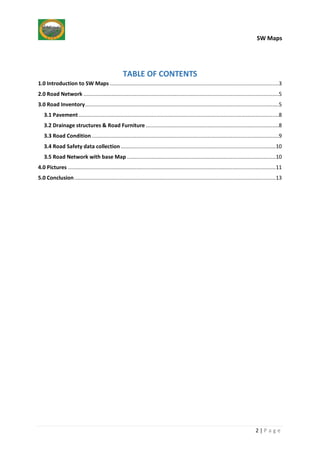 Sw map road inventory and condition survey-kura | PDF
