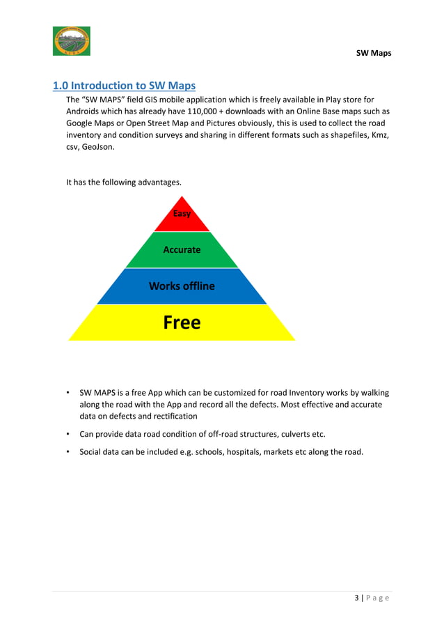 Sw map road inventory and condition survey-kura | PDF