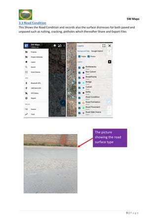 Sw map road inventory and condition survey-kura | PDF