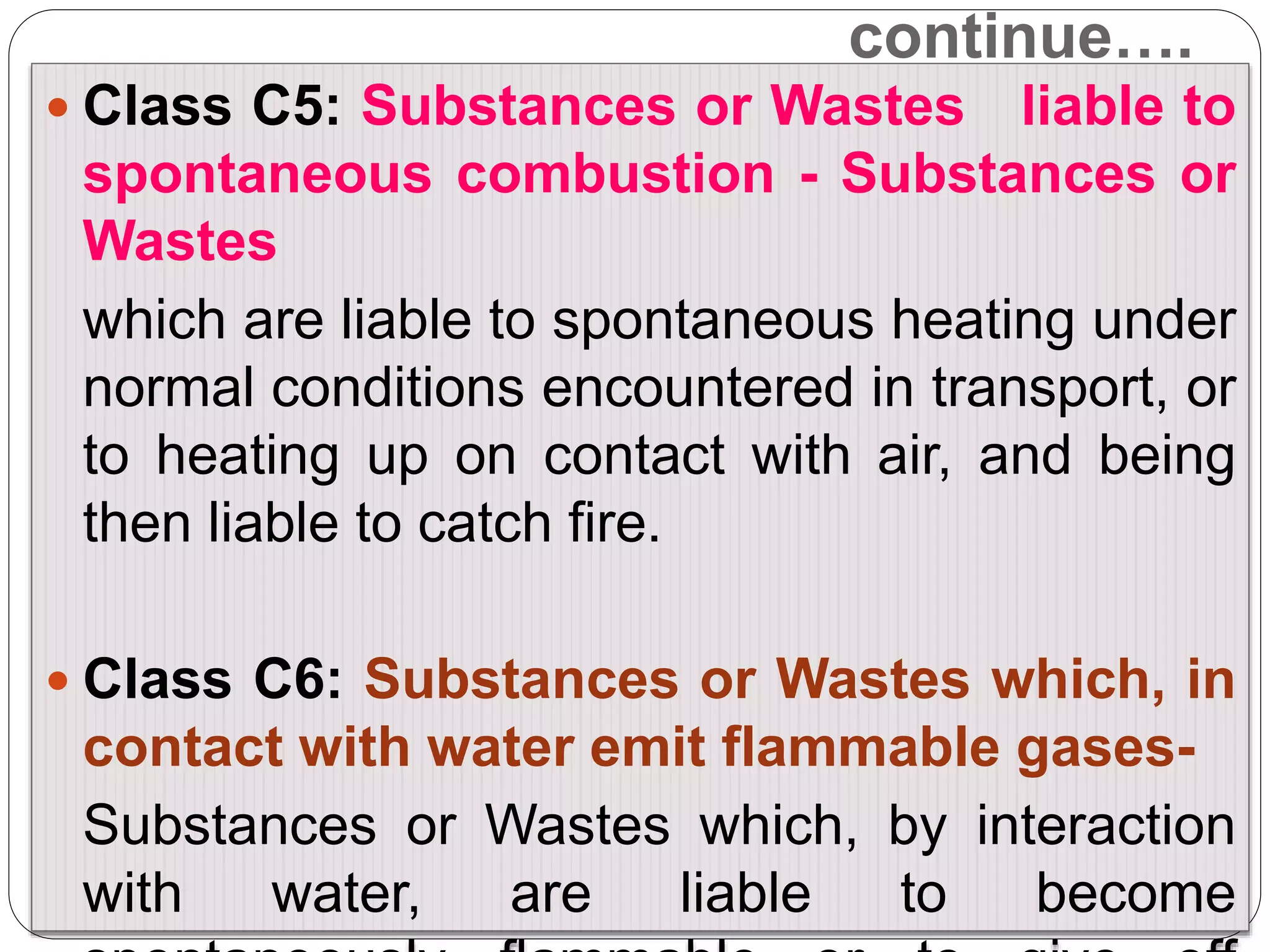 Classification, Characterization & Identification of Hazardous Waste ...