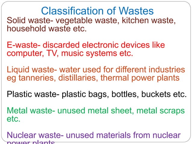 Classification, Characterization & Identification of Hazardous Waste ...
