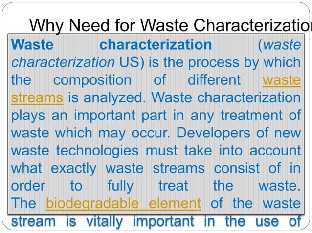 Classification, Characterization & Identification of Hazardous Waste ...