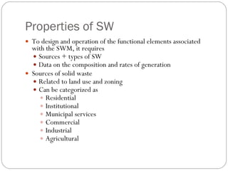 Solid Waste Management: characterization by Muhammad Ikram B A Wahab | PPT