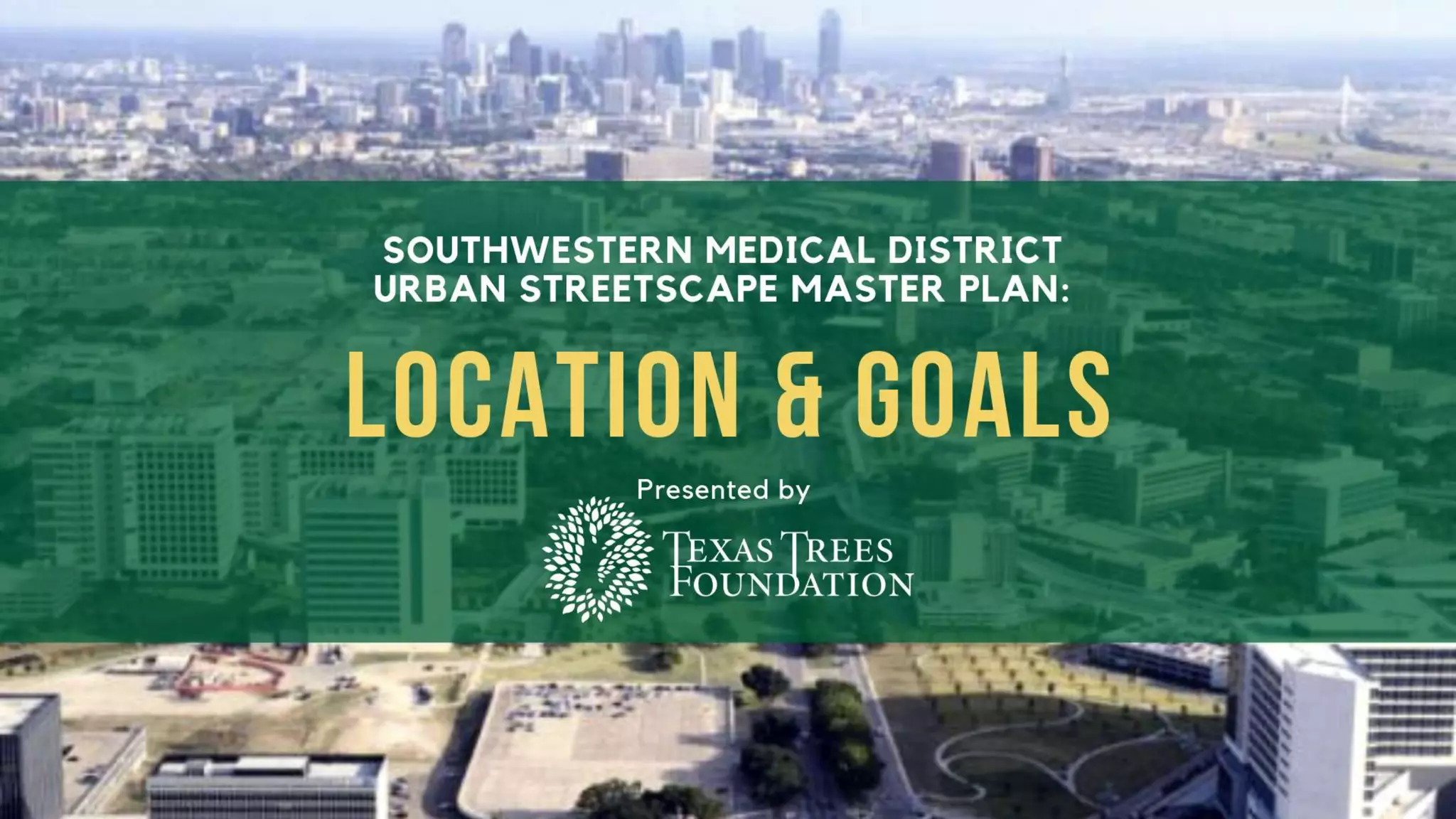 Southwestern Medical District Urban Streetscape Master Plan - Location ...
