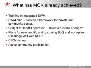 SWM in Zimbabwe - Roadmap for change (1).pptx | Environmental Services ...