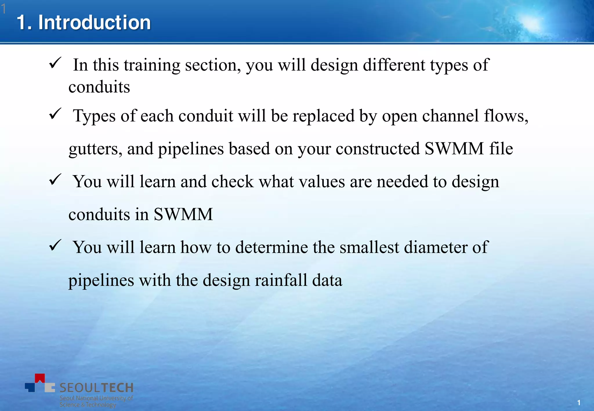 SWMM Example 2 - Change of conduits | PDF