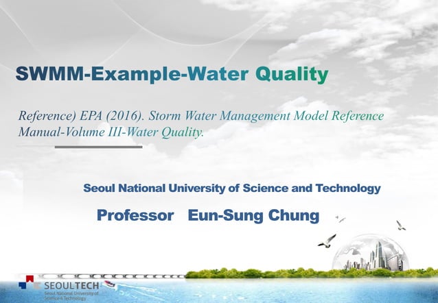 Swmm Example 4 - Water Quality | PPT