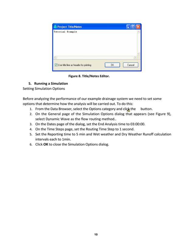 Swmm quick start tutorial | PDF