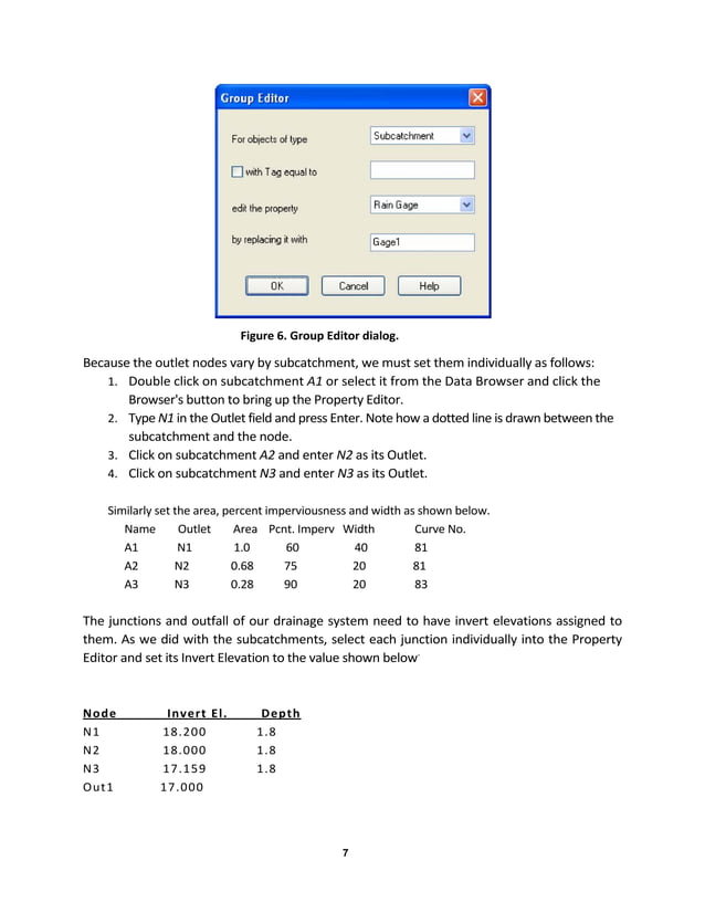 Swmm quick start tutorial | PDF