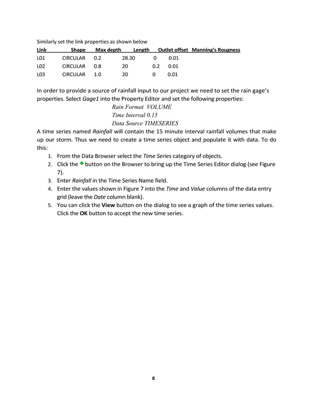 Swmm quick start tutorial | PDF