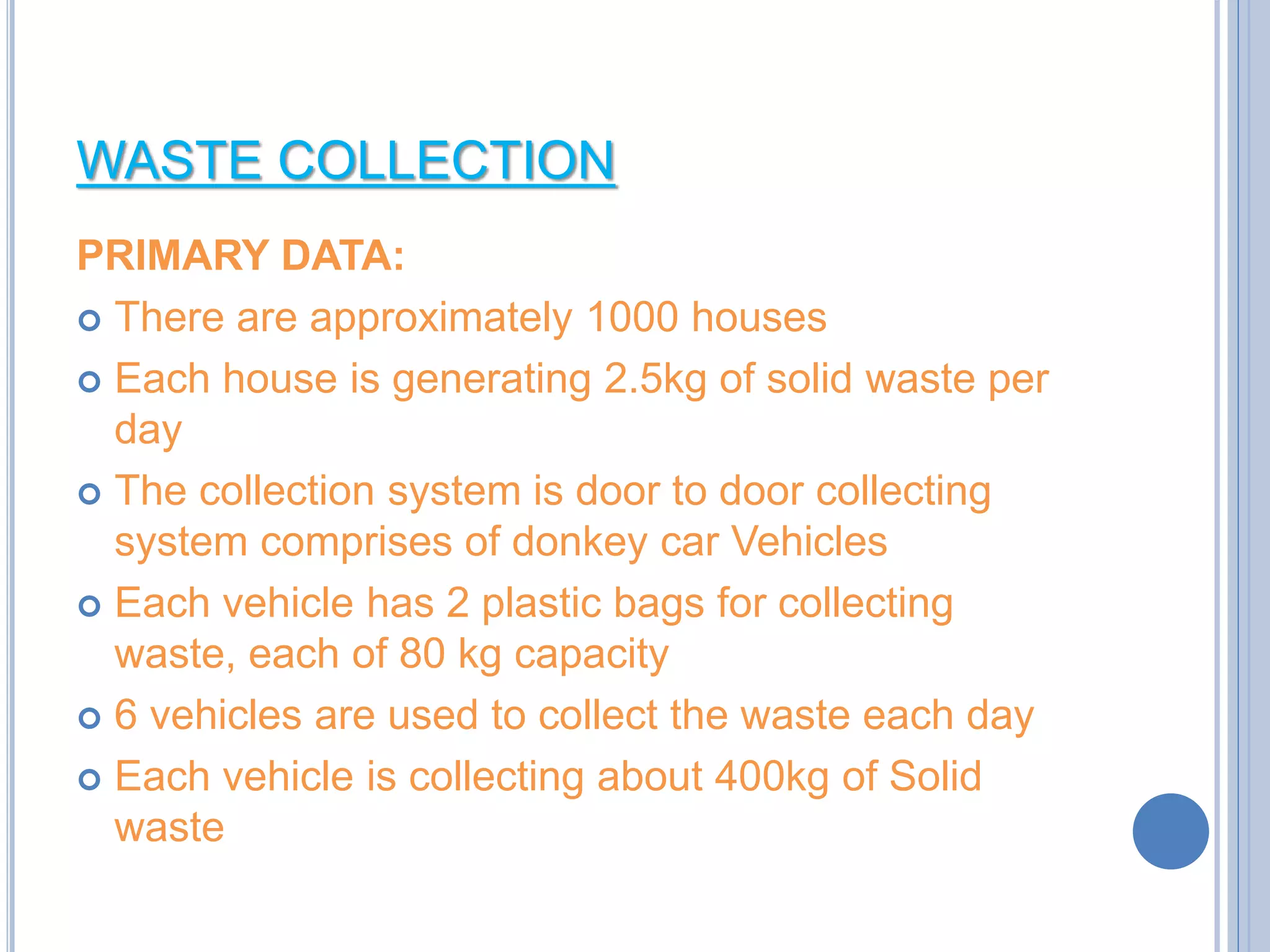 Solid Waste Management of local area of Karachi, Pakistan | PPTX