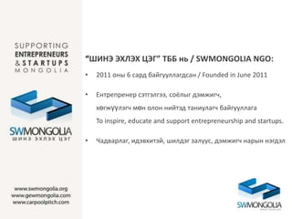 SWMONGOLIA Intro | PPT