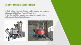 Unit operation for Separation and Processing of Solid Waste Materials ...