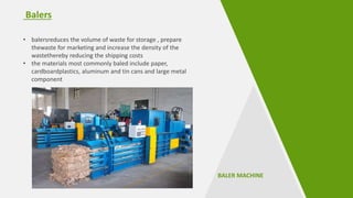 Unit operation for Separation and Processing of Solid Waste Materials ...
