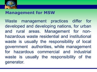solid waste municipal presentation paurri | PPT