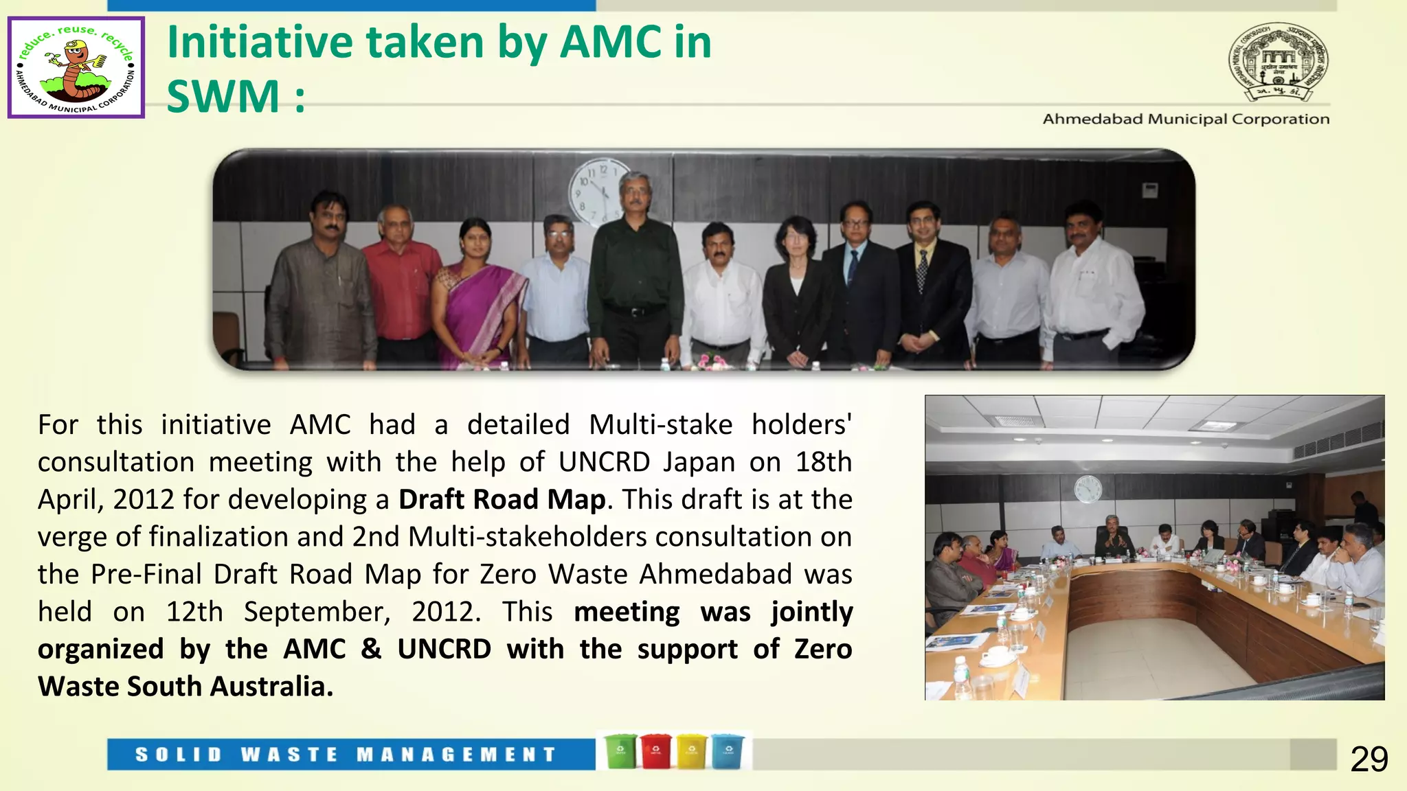 Solid Waste Management Practices & Initiatives of AMC | PPT