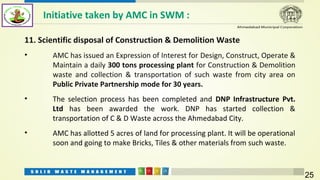 Solid Waste Management Practices & Initiatives of AMC | PPT