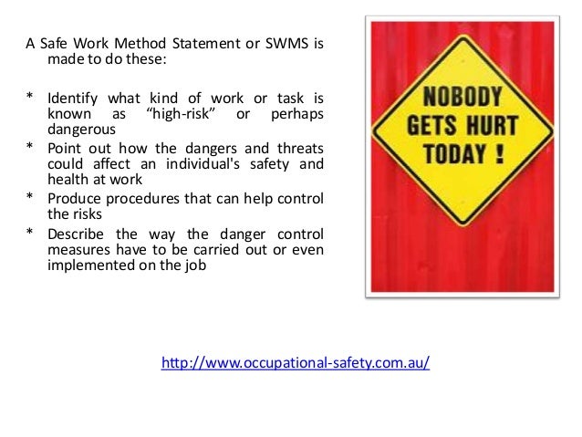 What the distinction between a JSA and SWMS is