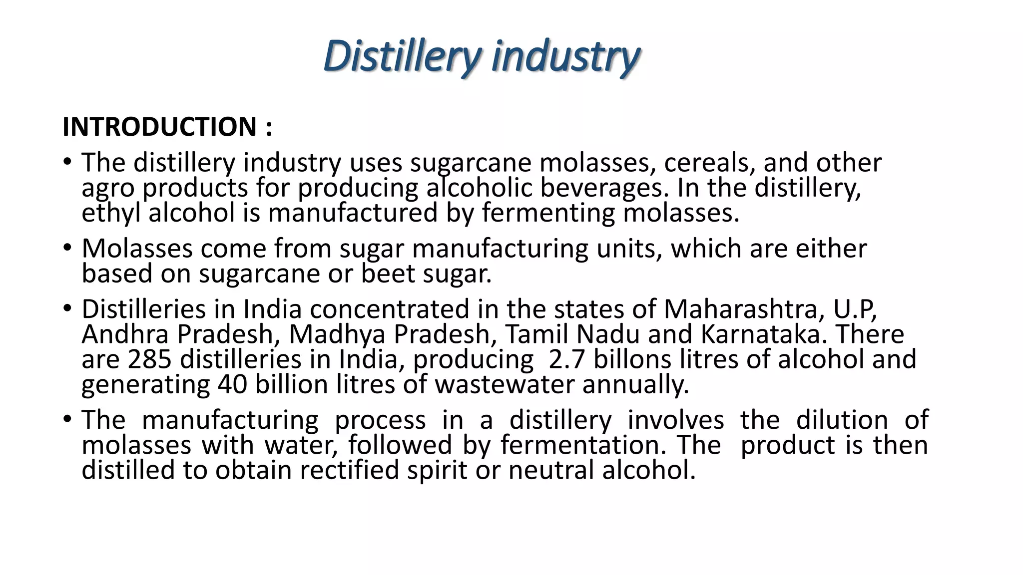 Sugar and Distillery Industrial Waste Management | PPTX