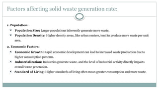 Solid Waste Management Unit-1.2. Types pptx | PPTX